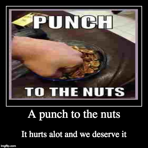 A punch to the nuts - Imgflip