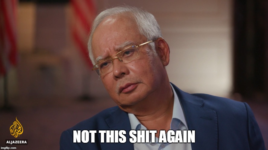NAJIB interbiu meme