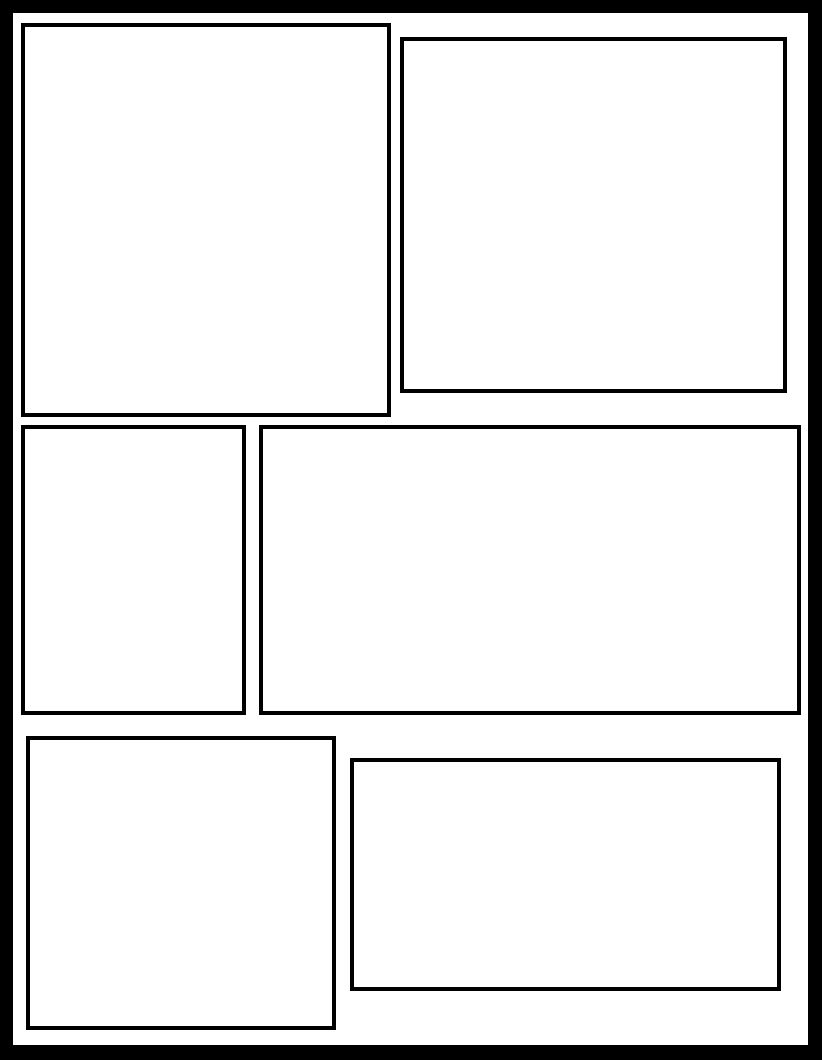 6 Panel Comic Strip Template