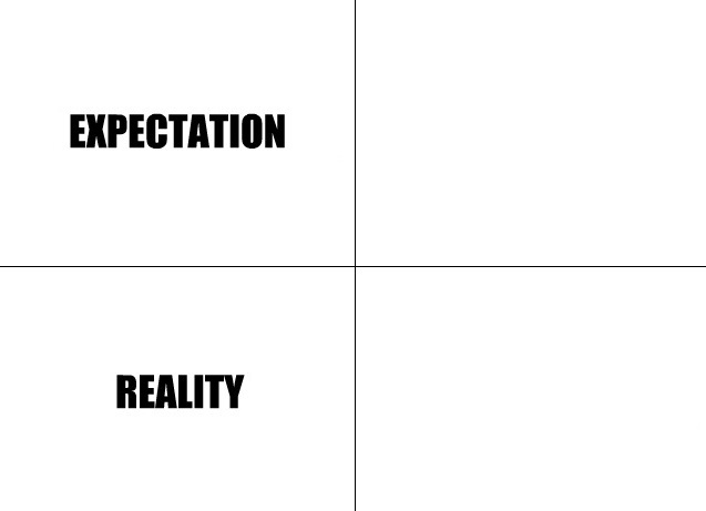 Expectation Vs Reality Blank Template Imgflip