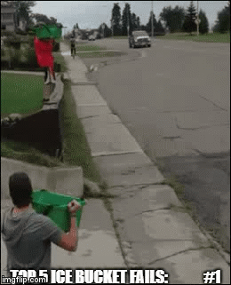 top 5 ice bucket fails - Imgflip