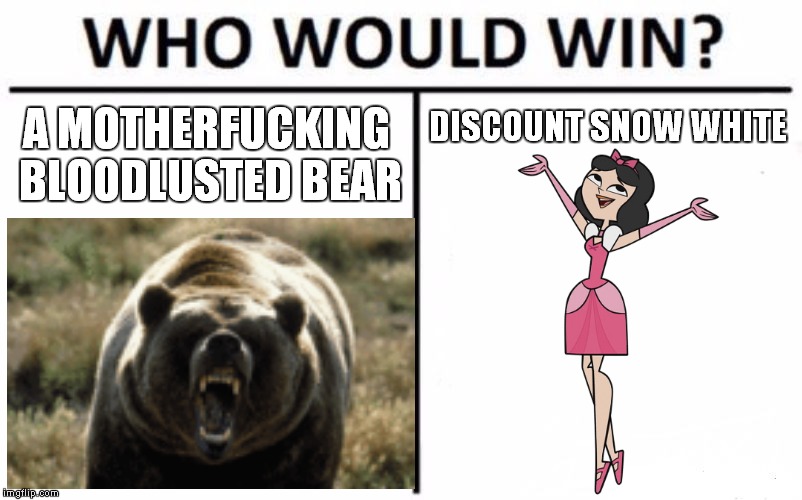 A Knockoff That, Unlike the Real Snow White, Can Sing Away A Bear's ...