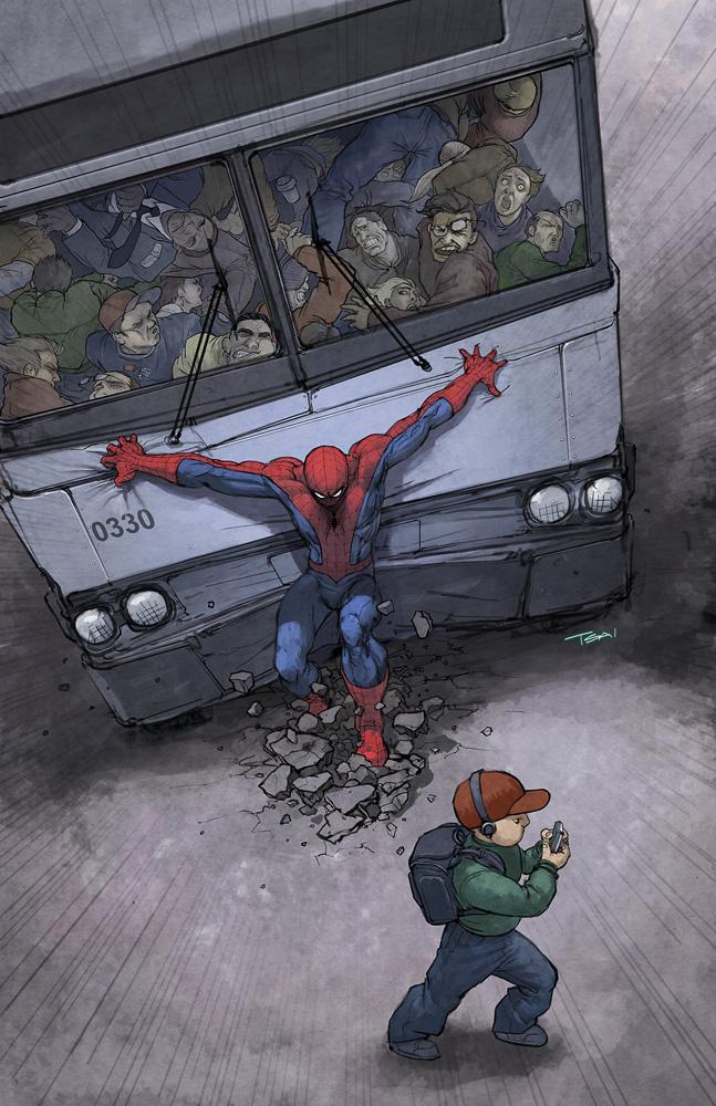 Spiderman Bus Blank Template Imgflip
