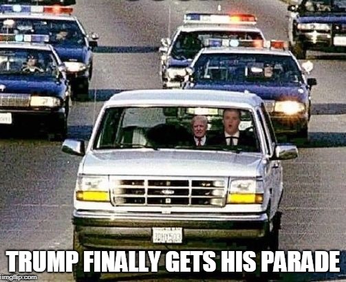 Image tagged in trump parade - Imgflip