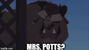 Beast thinks the present is from Mrs. Potts - Imgflip
