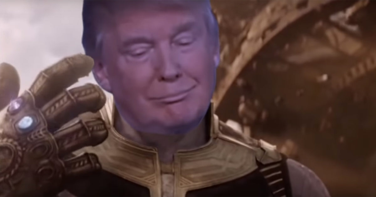 Trump Thanos Blank Template Imgflip
