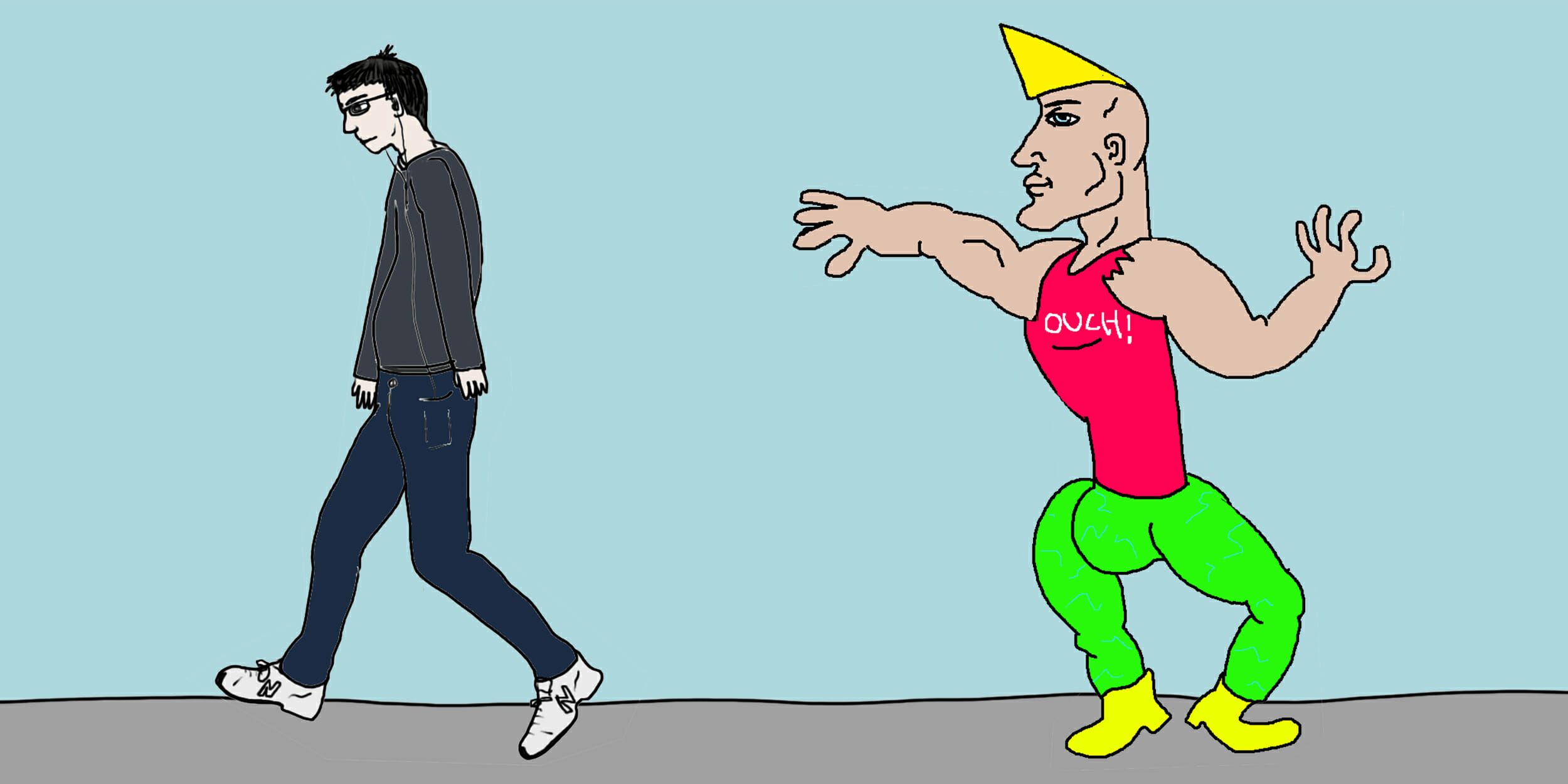 Virgin Vs Chad Blank Template Imgflip