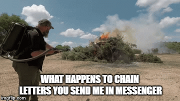 Chain Letter Response - Imgflip