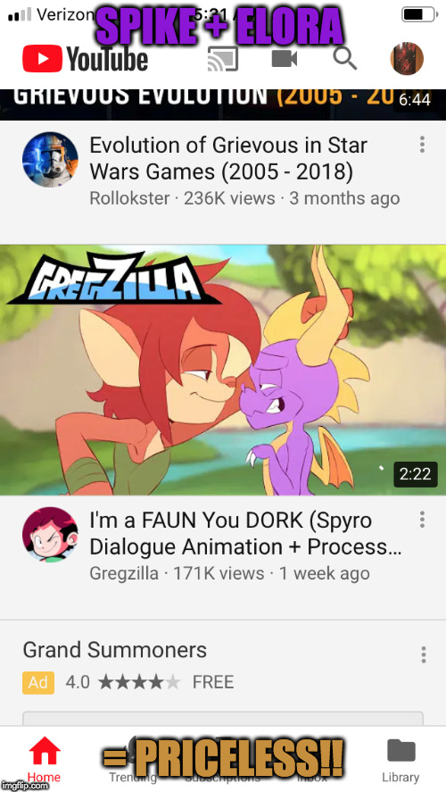 Image tagged in spike elora - Imgflip