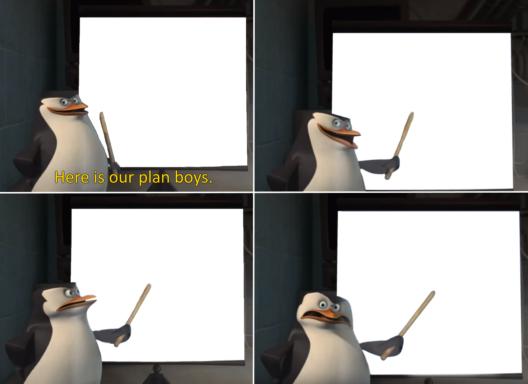 Gru Plan Meme Template