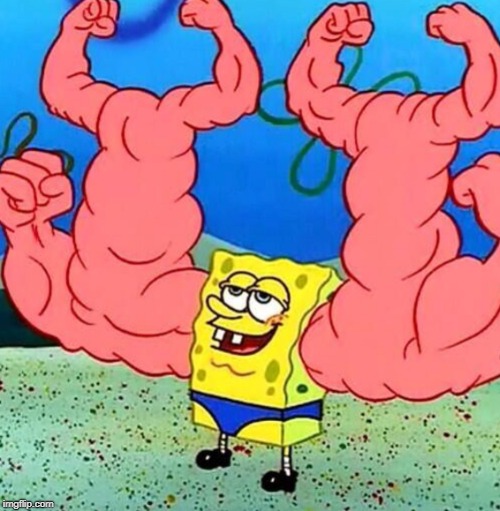Spongebob musclebeach - Imgflip