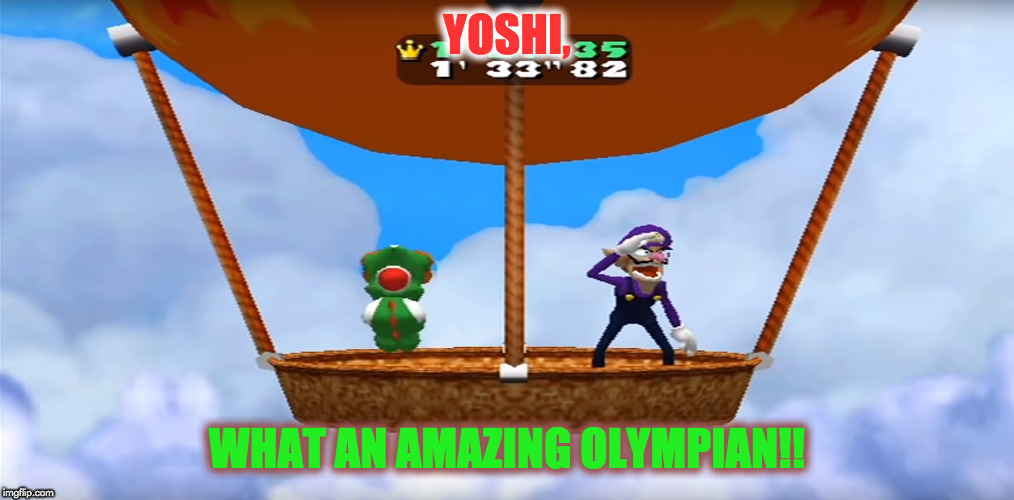 Image tagged in yoshi the olympian - Imgflip