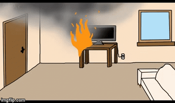 Well the sign does say "Fire Exit" - Imgflip