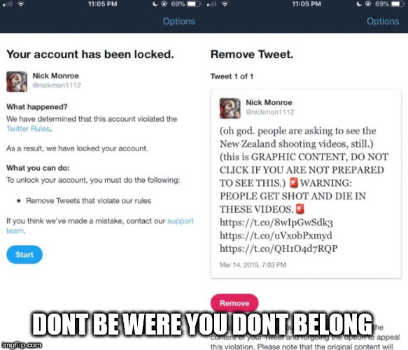 Image tagged in twitter bans truth and info - Imgflip