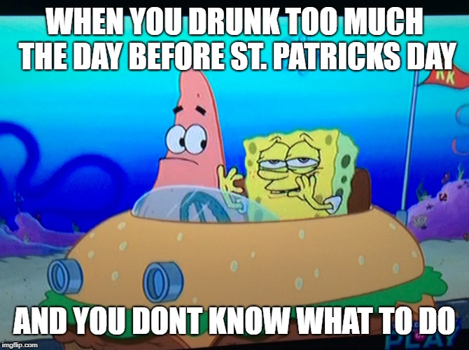 Drunk spongebob - Imgflip