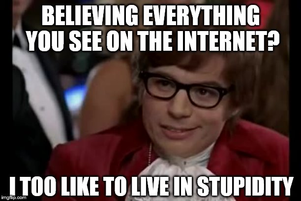 Seeing Isn't Believing - Imgflip