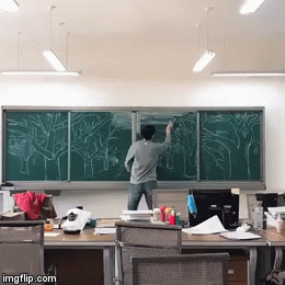Amazing Chalkboard Artwork - Imgflip