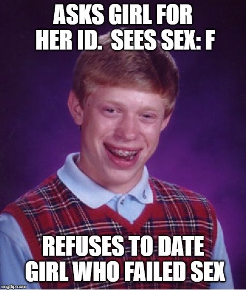 Bad Luck Brian Meme Imgflip