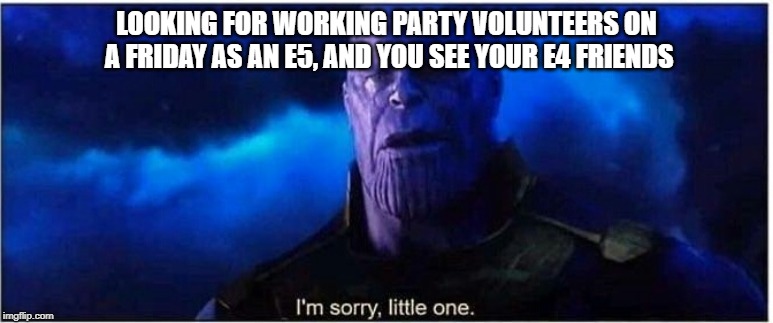 Thanos I'm sorry little one - Imgflip