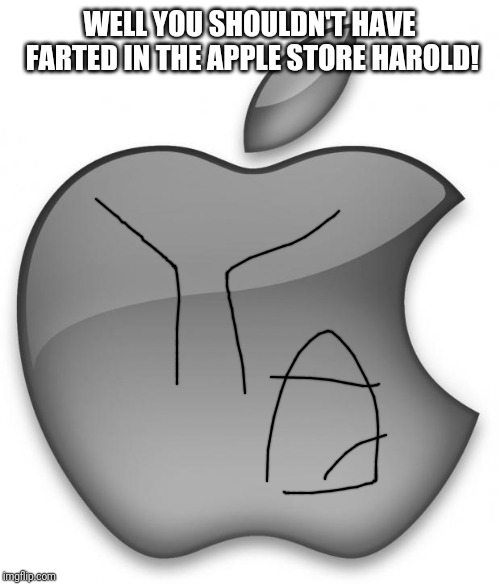 Harold gets to the core of the problem with Apple stores - Imgflip
