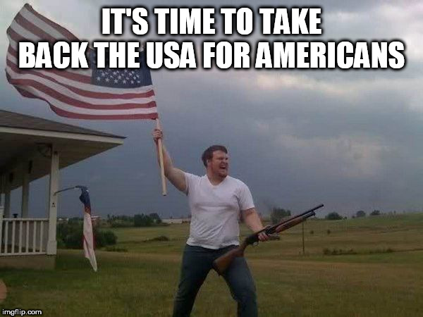 American flag shotgun guy - Imgflip