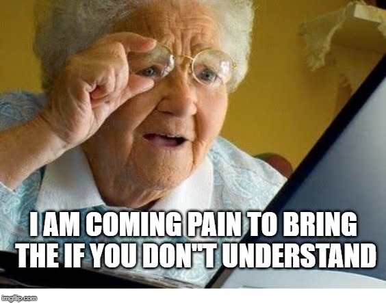 old lady at computer - Imgflip