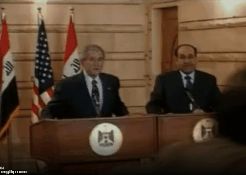 President Bush Shoe Throw - Imgflip