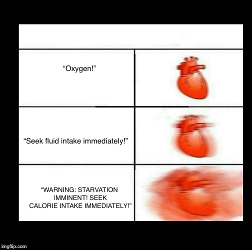 heart beating faster - Imgflip