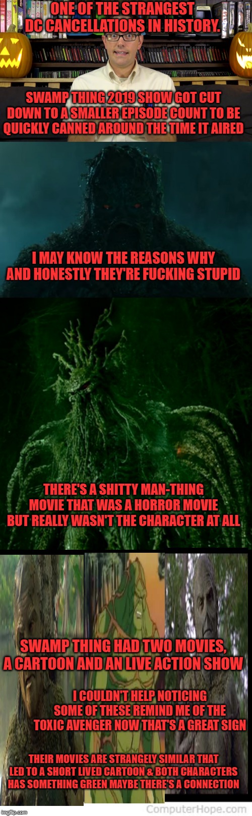 Image tagged in dc comics,marvel comics,swamp,tv shows,movies,toxic ...