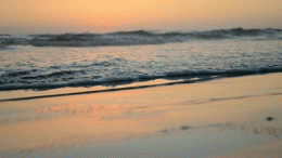 Image tagged in gifs,beach,ocean,water,waves,sunset - Imgflip