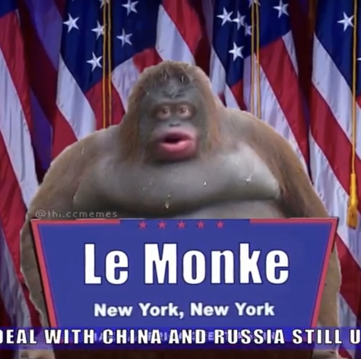 Le Monke President Blank Template - Imgflip