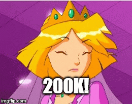 200K points! I have a crown now!!! (Thanks! ?) - Imgflip