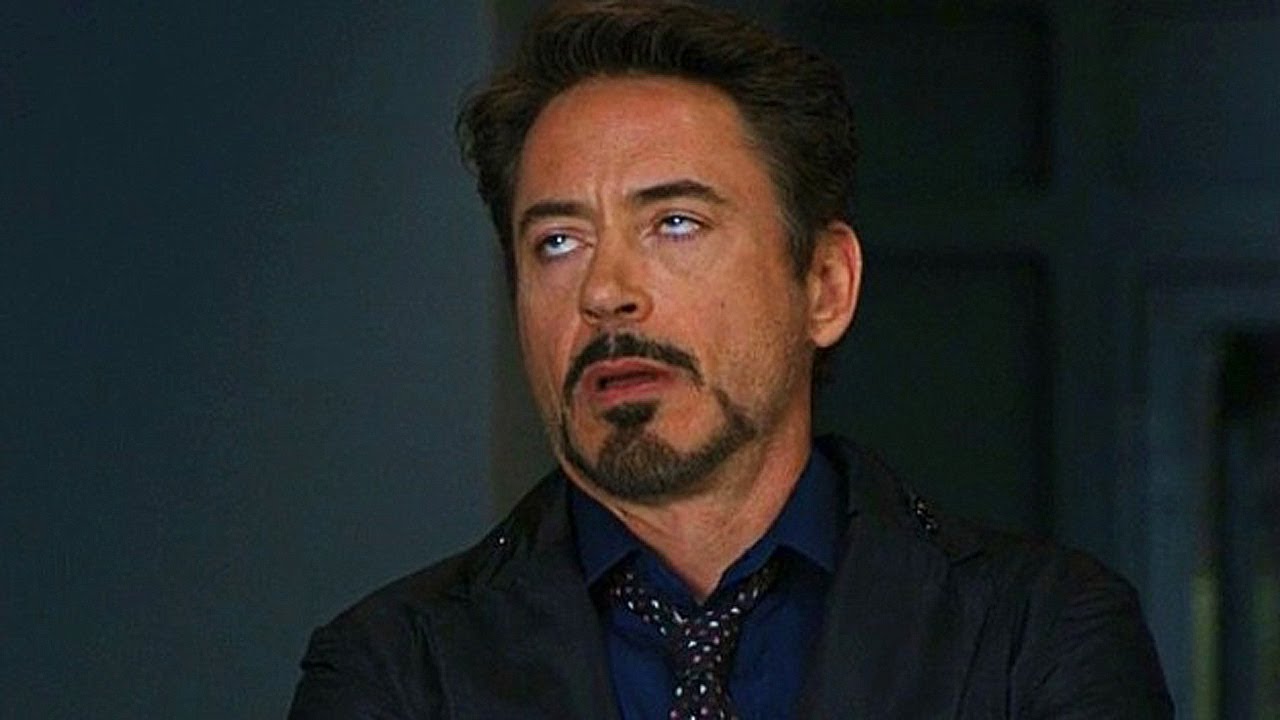 Tony Stark Face Blank Template Imgflip