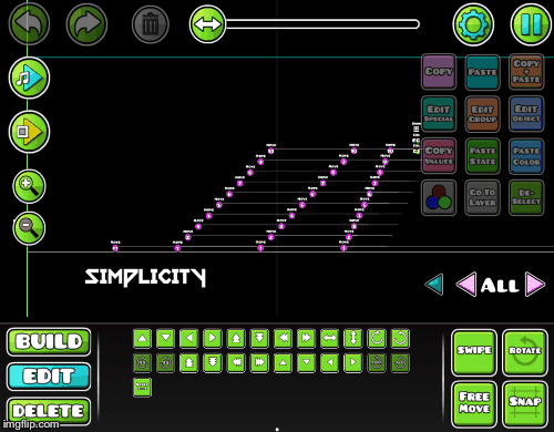 The whole concept of my GD Level: Simplicity. - Imgflip