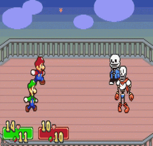 Sans doesn’t like mario - Imgflip