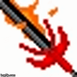 Burning Super Death Sword! - Imgflip