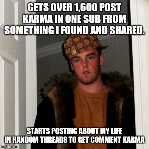 My husband finally got a taste for karma, and there's no end in sight ...