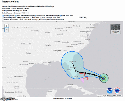 Trump altered a National Hurricane Center map with a sharpie to falsely ...