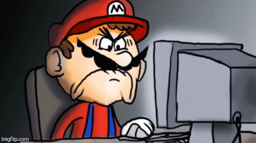 Triggered Mario! - Imgflip