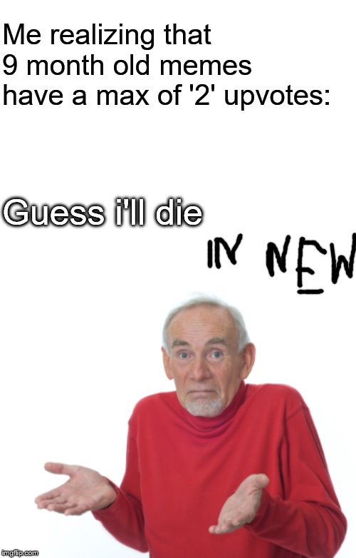 Image Tagged In Blank White Template guess I ll Die Imgflip