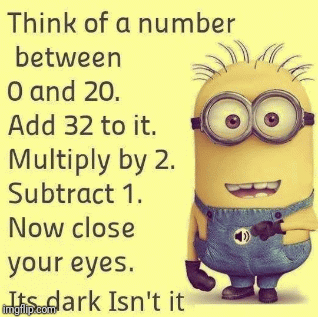 Think of a number - Imgflip