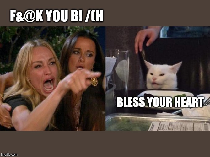 Girl screaming at cat - Imgflip