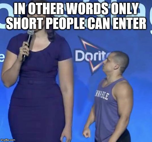 Image tagged in fry freaking out,do not enter,enter,dumb sign - Imgflip