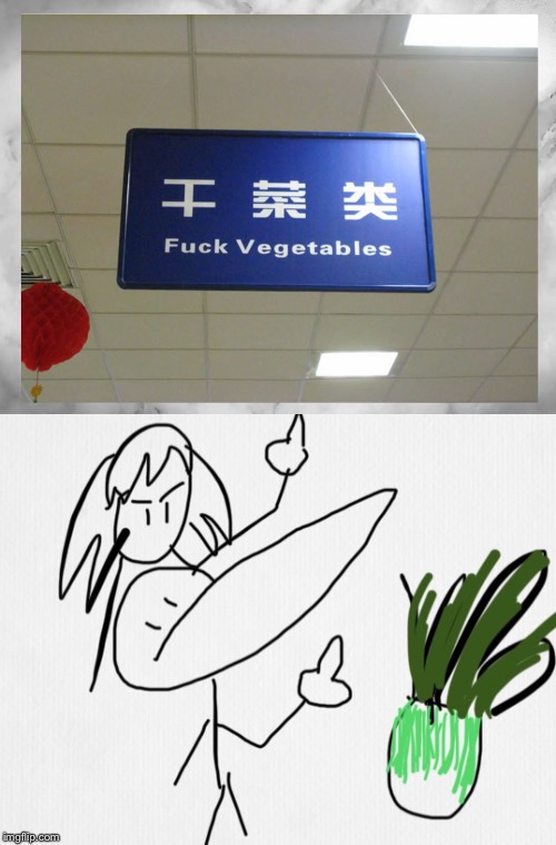 Fook de vegie tabuls!!!!!! - Imgflip