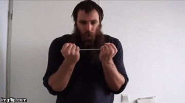 Bending a 6mm x 31,5cm iron rod double underhands, barehanded - Imgflip