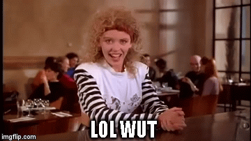 80's Kylie -- laugh/wtf reacc - Imgflip