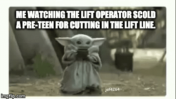 No Cutting In the Lift Line - Imgflip