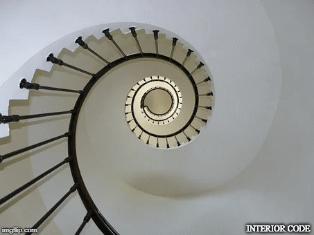 Image tagged in gifs,interior code,staircases,spiral staircases,modern ...