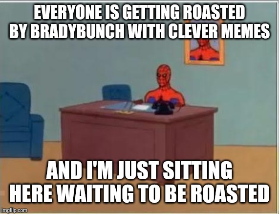 Spider man at his desk - Imgflip