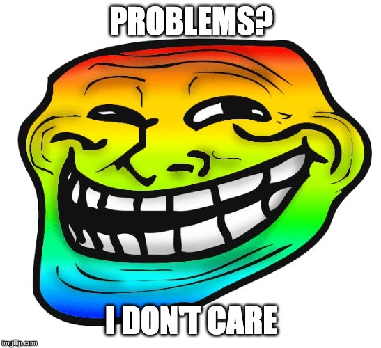 Rainbow Troll Face - Imgflip